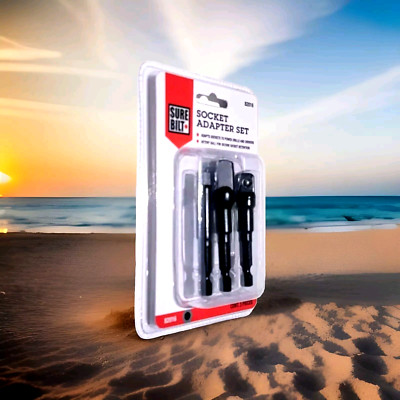 Sure Bilt Socket Adapter Set .3pc 1/4" drive1/2" drive3/8" drive | eBay