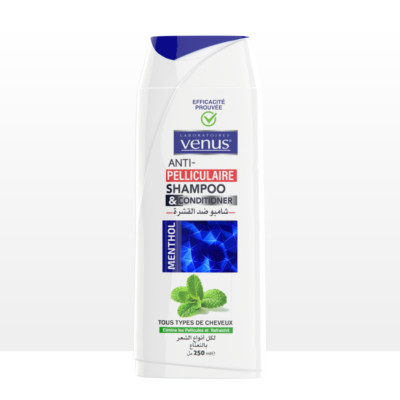 Vénus - Shampoing Anti-pelliculaire Menthol - 250ml | eBay