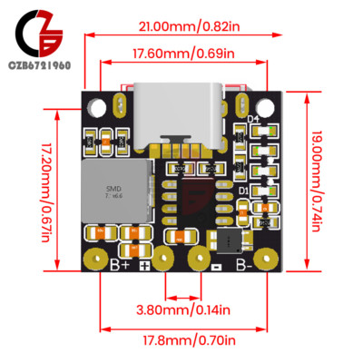 1-10PCS 5V Charge Discharge Module 18650 Li-ion Battery Charger ...