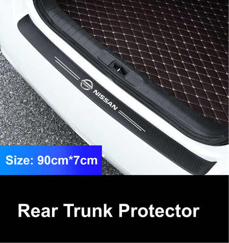 Carbon Fiber Rear Trunk Lid Strip Trim Protector Guard For Nissan ...