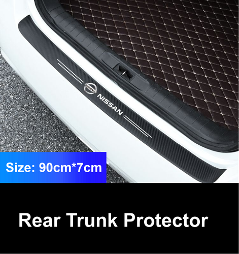 Carbon Fiber Rear Trunk Lid Strip Trim Protector Guard For Nissan ...