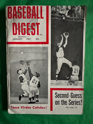 JAN 1961 BASEBALL DIGEST PIRATES YANKEES WORLD SERIES | eBay