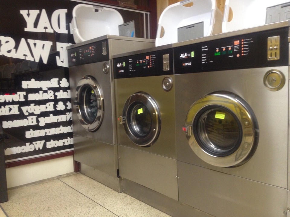 JLA Ipso 23kg 50lb coin operated commercial industrial washing machine ...