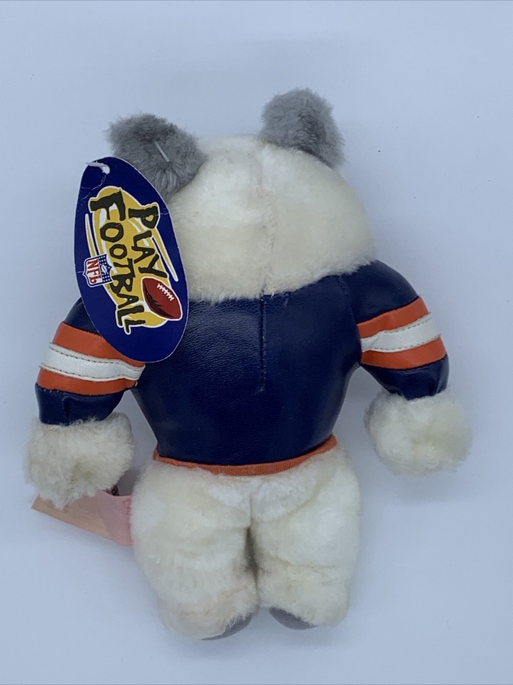 Denver Broncos Football Nanco Plush Bulldog Stuffed Animal NFL 1998 Dog ...