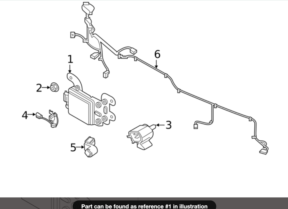 OEM 99110-M6500 UNIT ASSY-FRONT RADAR Ups for Kia Forte 2022~2023 ...
