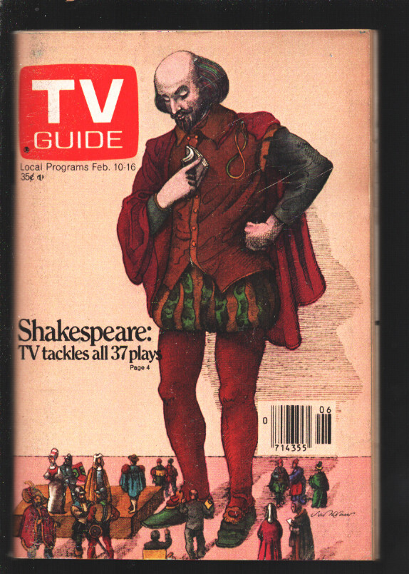 MAG: TV Guide 2/10/1979-Shakespeare cover by Milton Glaser-Youngstown ...