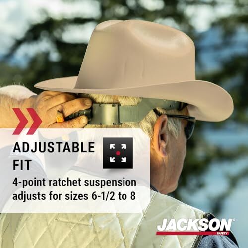 Jackson Safety Cowboy Hard Hat - Western Outlaw Style Construction ...
