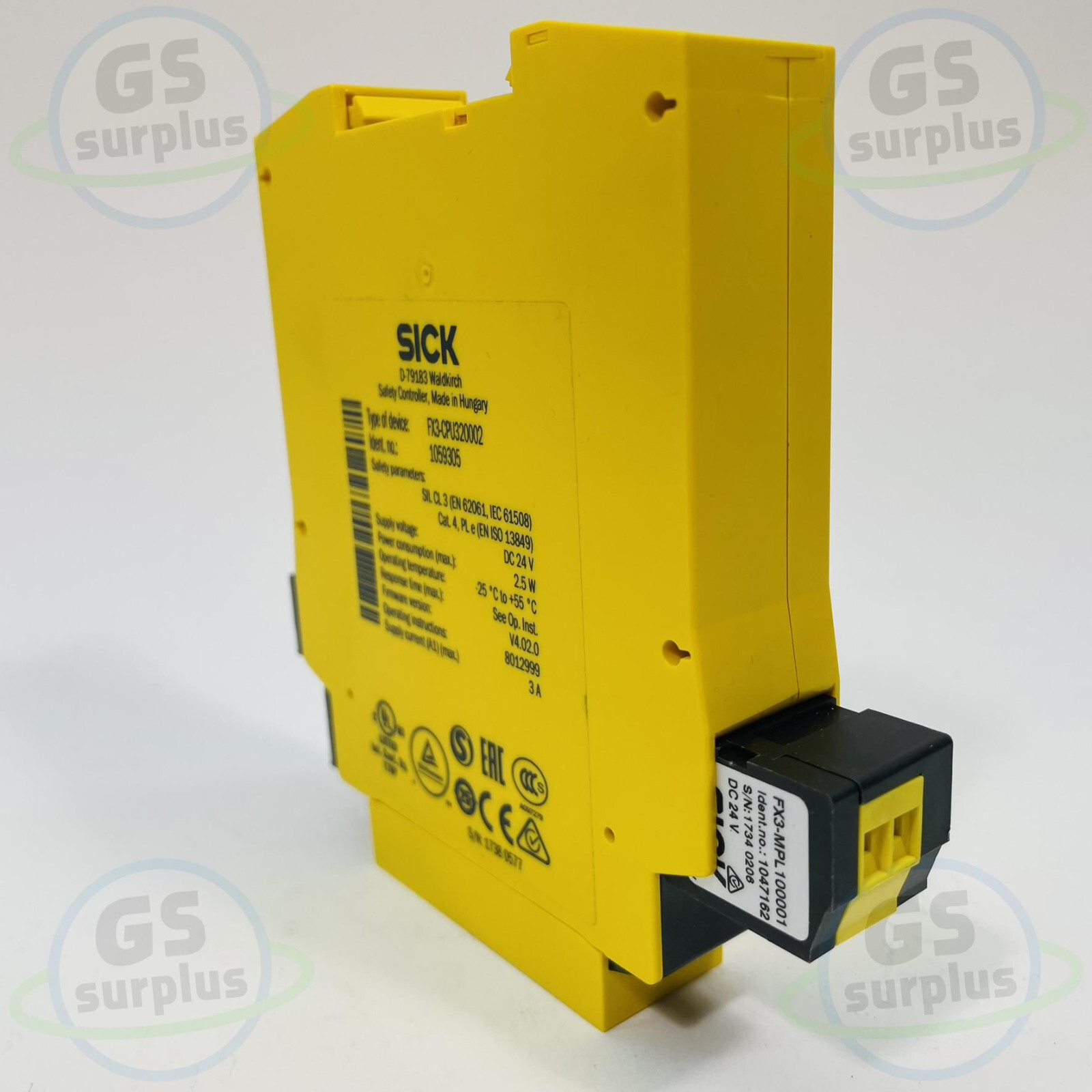 SICK Safety Controller Module 24vdc Fx3-cpu320002 for sale online | eBay