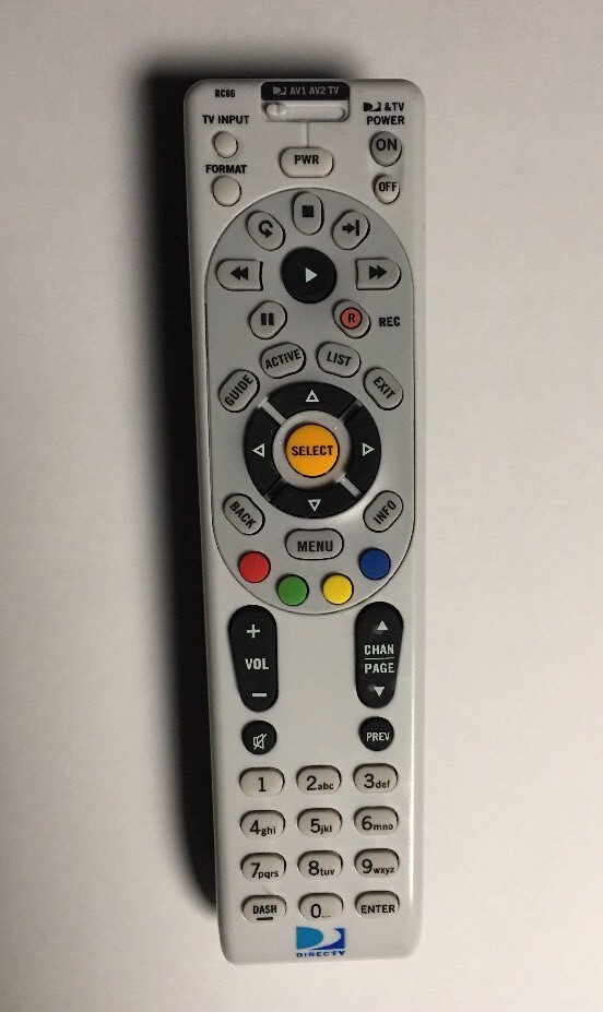 Original DIRECTV RC66 Remote Control IR / RF Universal Satellite ...