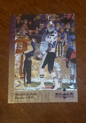 1997-1998 Upper Deck Black Diamond #57 Michael Jackson Ravens Wide ...