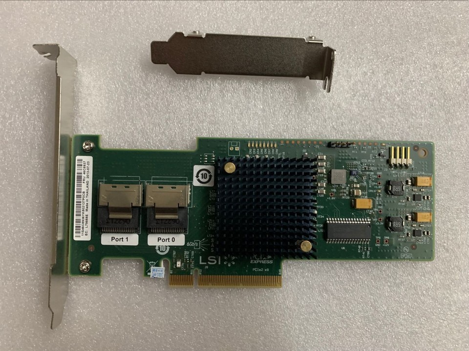 Genuine LSI 6Gbps SAS HBA LSI 9200-8i = (9211-8I) IT Mode ZFS FreeNAS ...