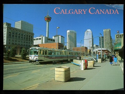 Train Railroad postcard Alberta Calgary Rapid Transit Canada | eBay