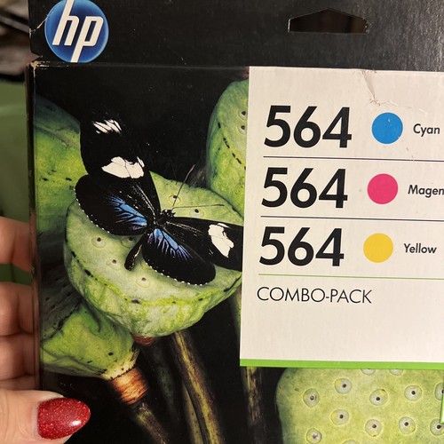 hp 564 Tri-Color Ink Cartridges Cyan Magenta Yellow Combo Pack Genuine ...