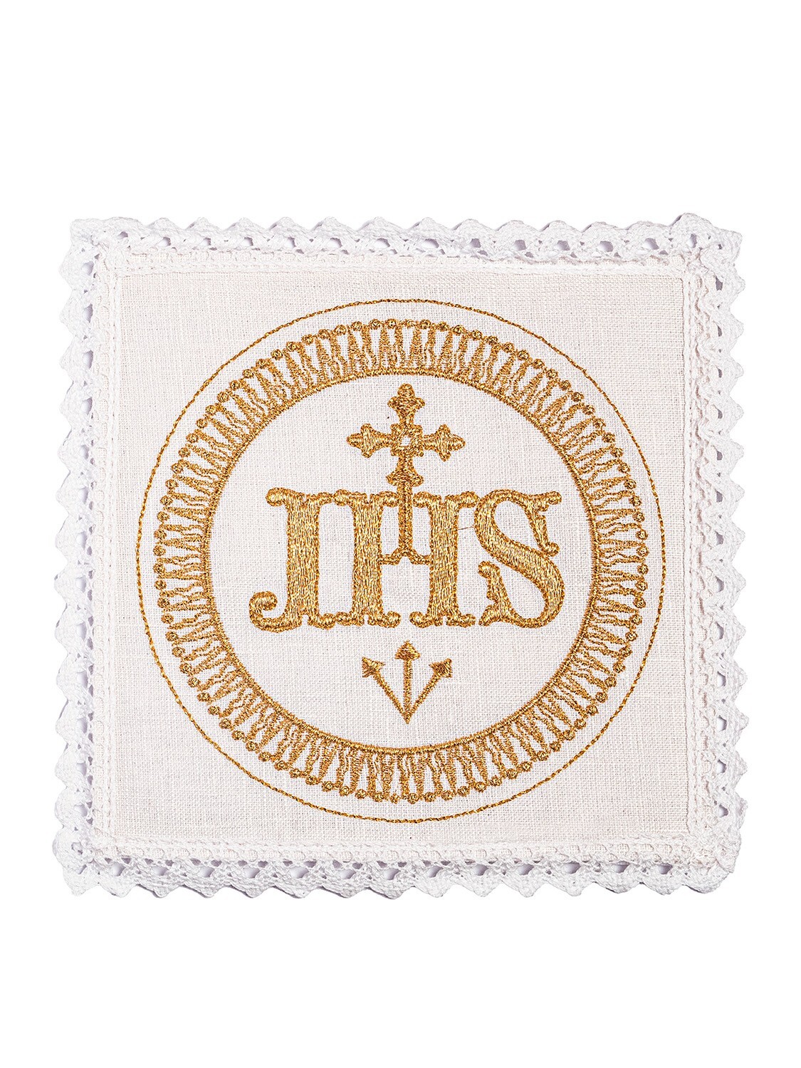 Altar Mass Linens Chalice Set IHS Symbol Pall Corporal Lavabo ...