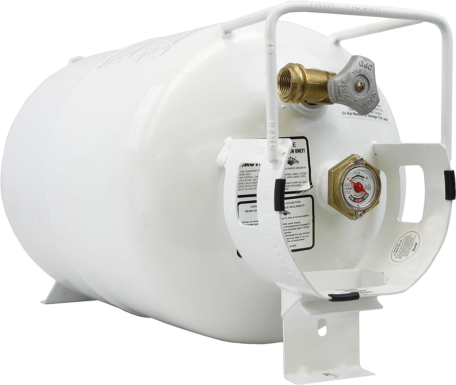 NEW 30 lb Horizontal Propane Tank Refillable Cylinder with OPD Valve ...