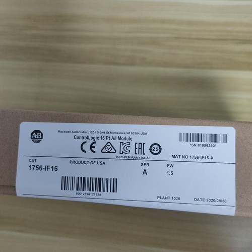 Allen-Bradley 1756-IF16 ControlLogix 16 PT Analog Input Module 1756IF16 ...