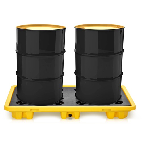 Drum Spill Containment Pallet, For (2) Drums, 30 Gallon Spill | eBay