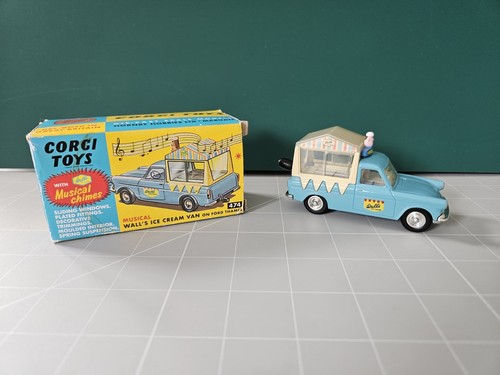 Corgi 474 Wall's Ice Cream Van on Ford Thames Chassis Musical Chimes ...