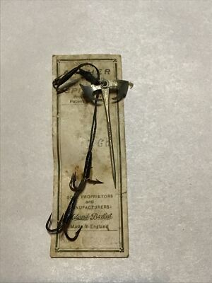 Vintage Archer Minnow Harness Fishing Lure On Card - Made in England ...