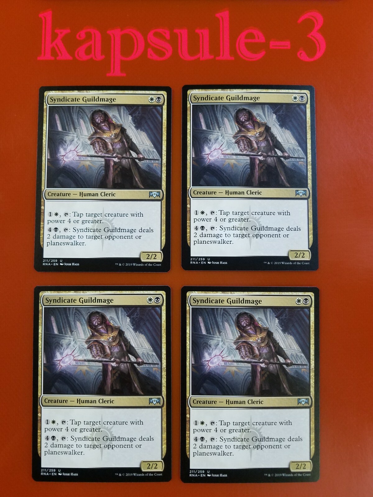4x Syndicate Guildmage (LP-NM) | Ravnica Allegiance | MTG Magic Cards | eBay