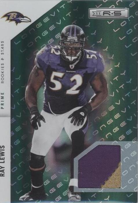 2011 Panini Rookies & Stars - Ray Lewis #12 Longevity Parallel Emerald ...