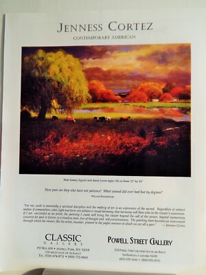 JENNESS CORTEZ ART PIECE VTG ORIG 1998 ADVERTISEMENT | eBay