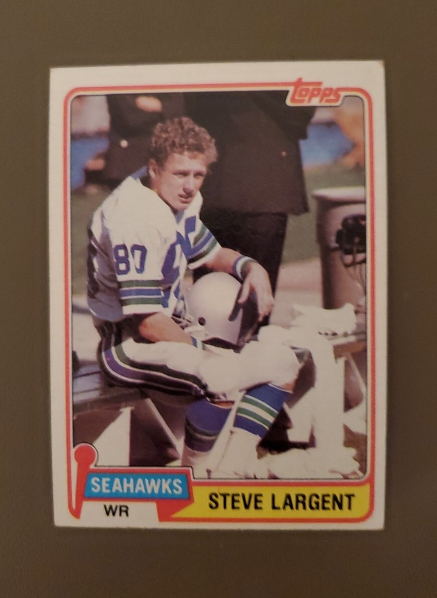 1981 Topps #271 Steve Largent Football card Seattle Seahawks! HOF! | eBay