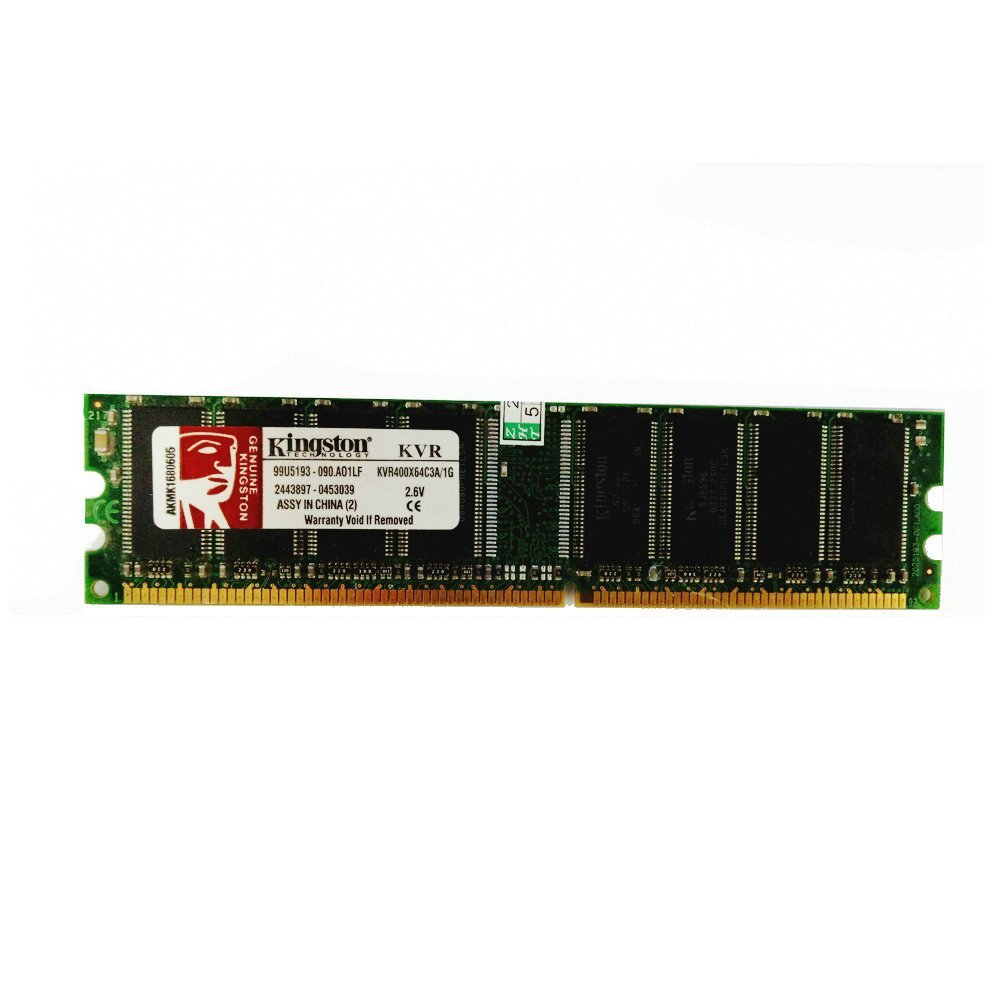 Kingston 4GB 4x 1GB DDR 400MHz PC 3200 184Pin KVR400X64C3A/1G Desktop ...
