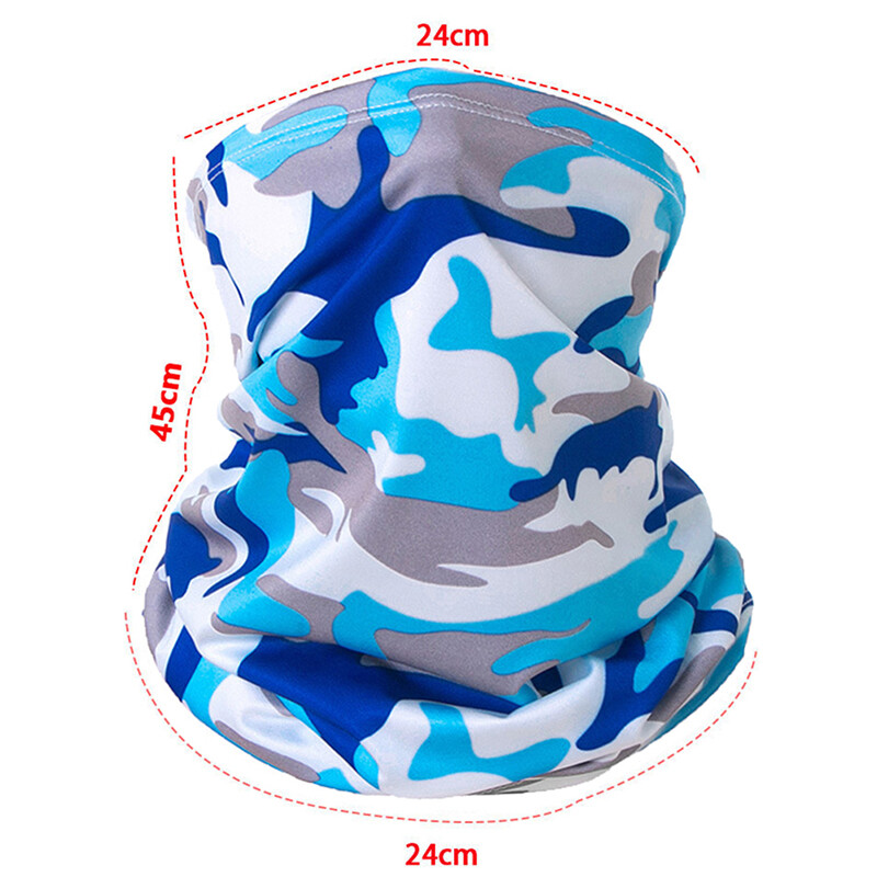 Half Face Neck Head Scarf Cycling Fishing Headband Silk Motor Magic ...