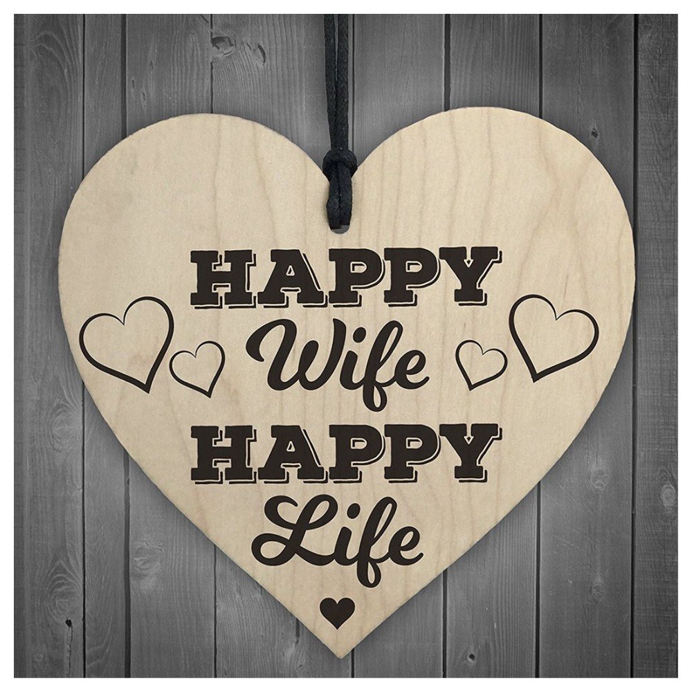 Happy Wife Happy Life Sign