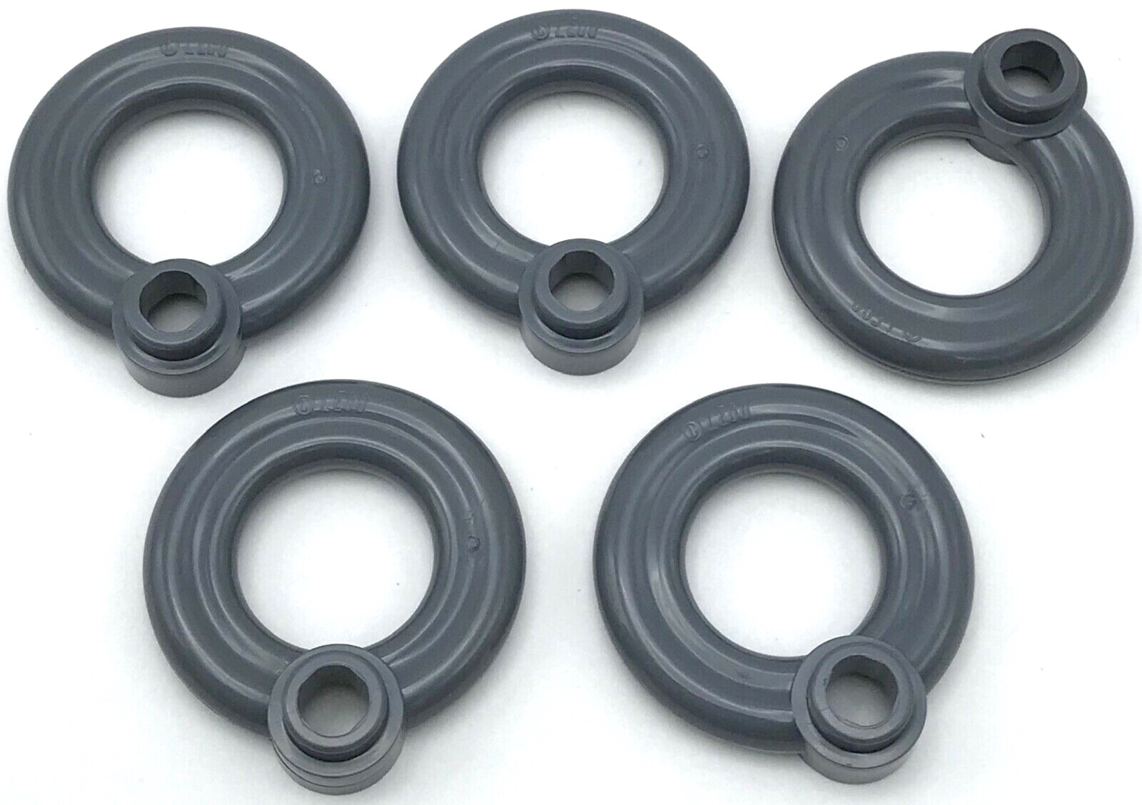 Lego 5 New Dark Bluish Gray Minifigure Utensil Flotation Ring Life ...