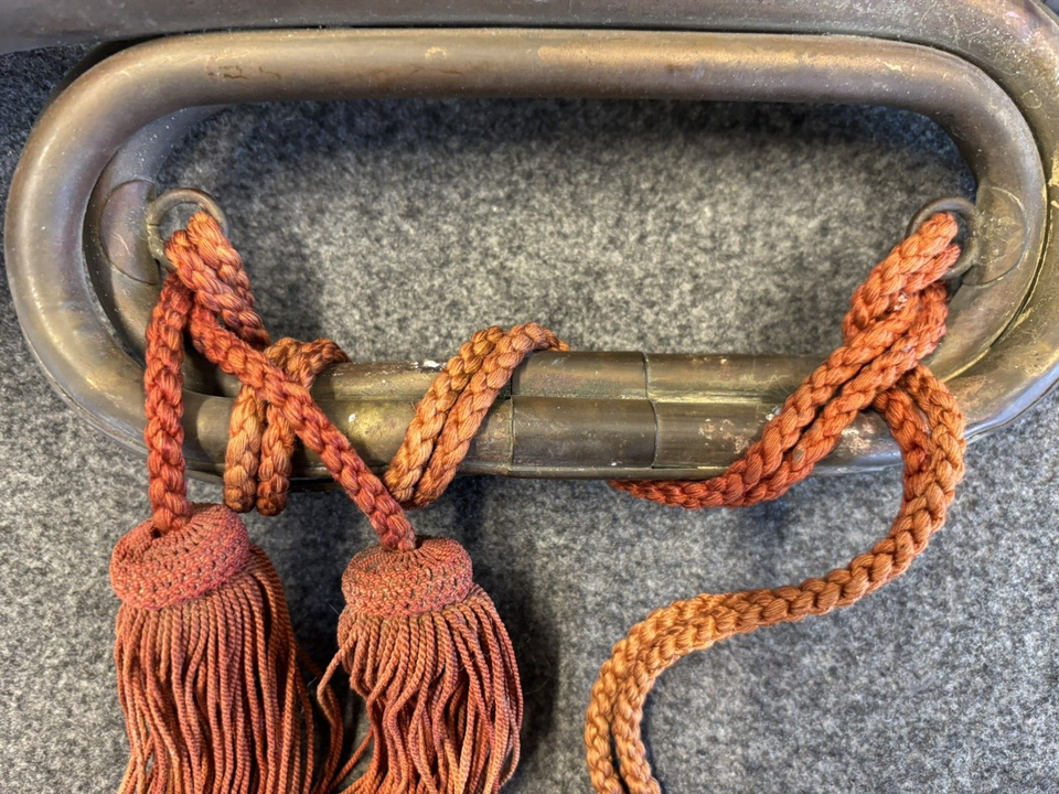 Imperial Japanese Army (IJA) Signal Bugle "ICHIKI" with Red Tassel Cord ...