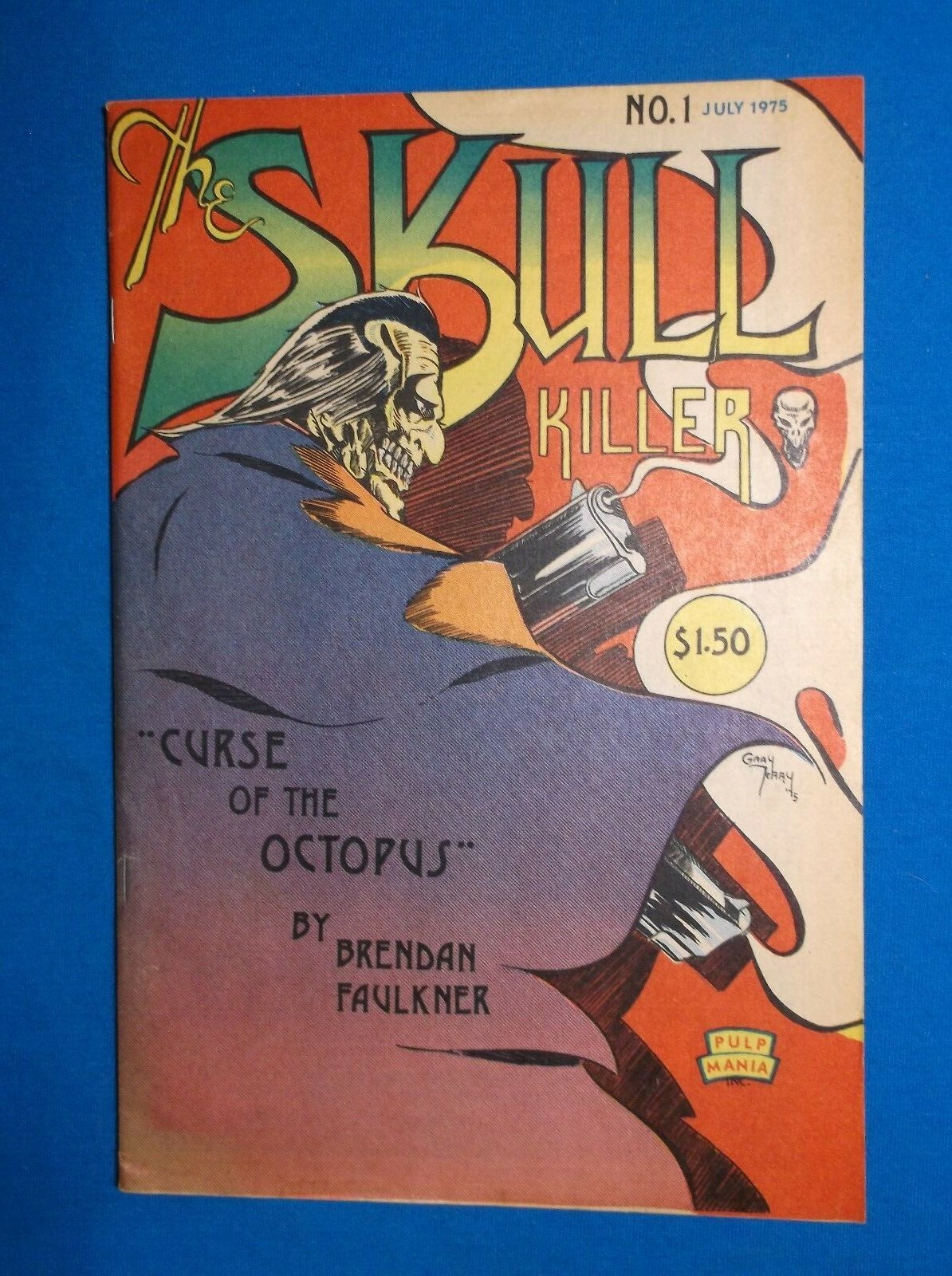 THE SKULL KILLER # 1 - VF 8.0 - 1975 PULP MANIA - VIOLENT UNDERGROUND ...