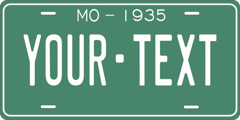 Missouri State Tag Custom Auto OR Motorcycle Novelty Personalized ...