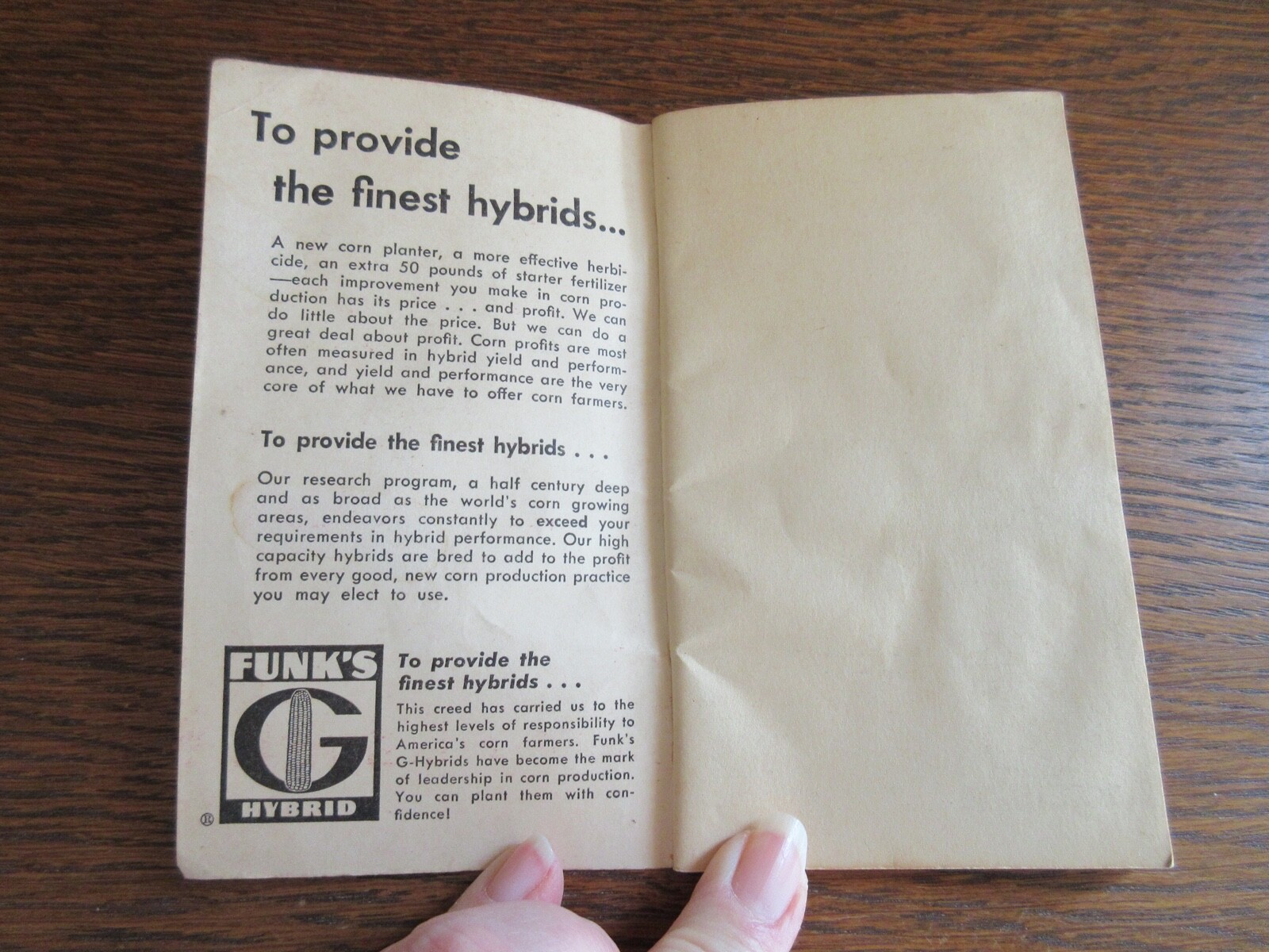 Lot of 3 Mid 1960s Seed Corn Pocket Notebooks Lester Pfister & Funk's ...