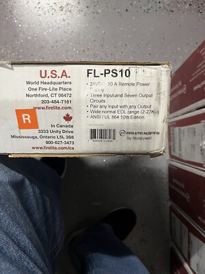 BRAND NEW FIRELITE FL-PS10 10 AMP FIRE ALARM POWER SUPPLY PANEL | eBay
