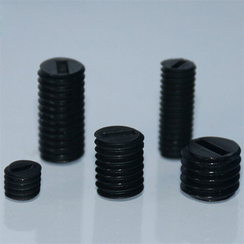 M4 M5 Slotted Grub Screw Headless Plastic Screws Black 30PCS | eBay