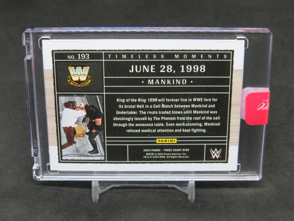 2024 PANINI THREE COUNT WWE MANKIND RED /25 DD7 | eBay