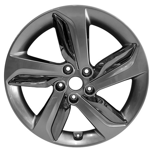 ALYHX076U78 - 5 Turbine-Spoke Silver 18x7.5 Wheel Fits 13-15 Hyundai ...