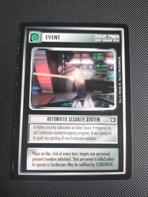 Automated Security System - Star Trek ccg | eBay