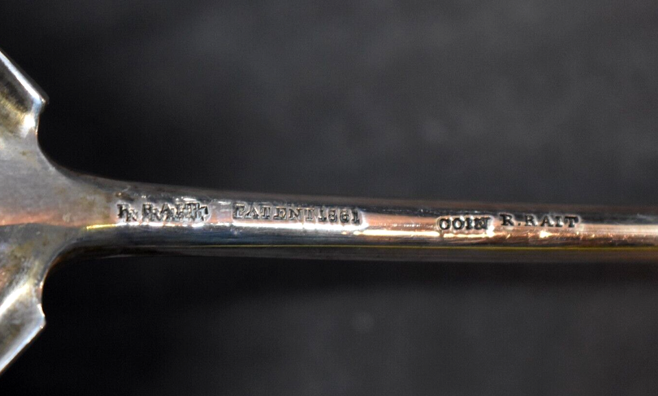 Robert Rait Coin Silver Punch Ladle 1861 Identical to Gorham Grecian ...