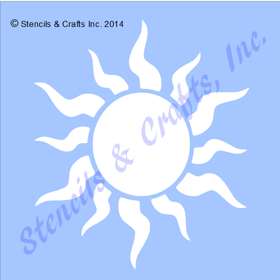 Sun Stencil Printable