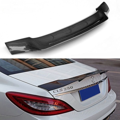 Real Carbon Fiber Rear Trunk Spoiler Wings For Mercedes Benz CLS-Class ...