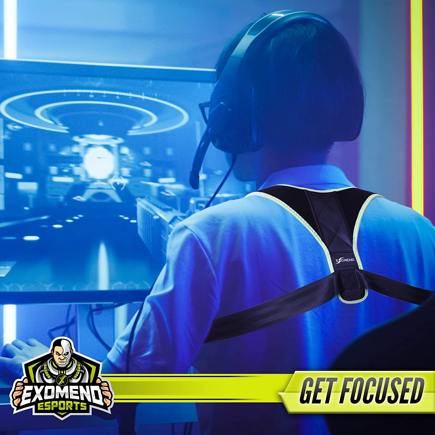 Gaming Posture Corrector Brace Back, Neck, Clavicle Shoulder Pain ...