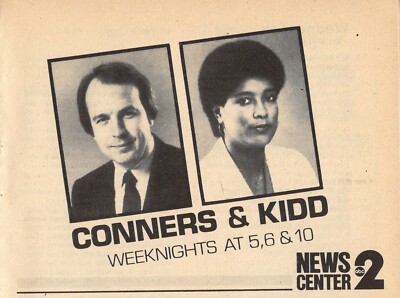 1980 KTVI ST LOUIS TV NEWS AD ~ SUSAN KIDD & LARRY CONNERS / REPORTERS ...