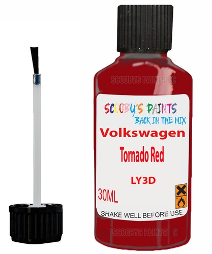 Paint Touch Up For Volkswagen Golf Tornado Red Code Ly3D Scratch Car ...