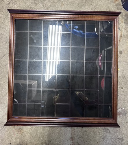 Souvenir Shot Glass Display Case Shadow Box Wall Mounted Cabinet Home ...