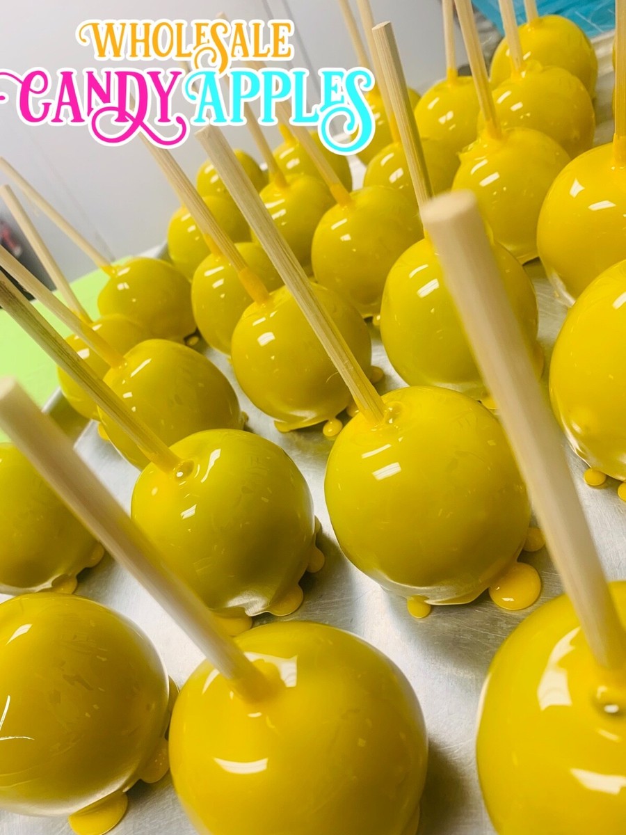 Yellow Candy Apples Candy Apples | Goddess Food Factory