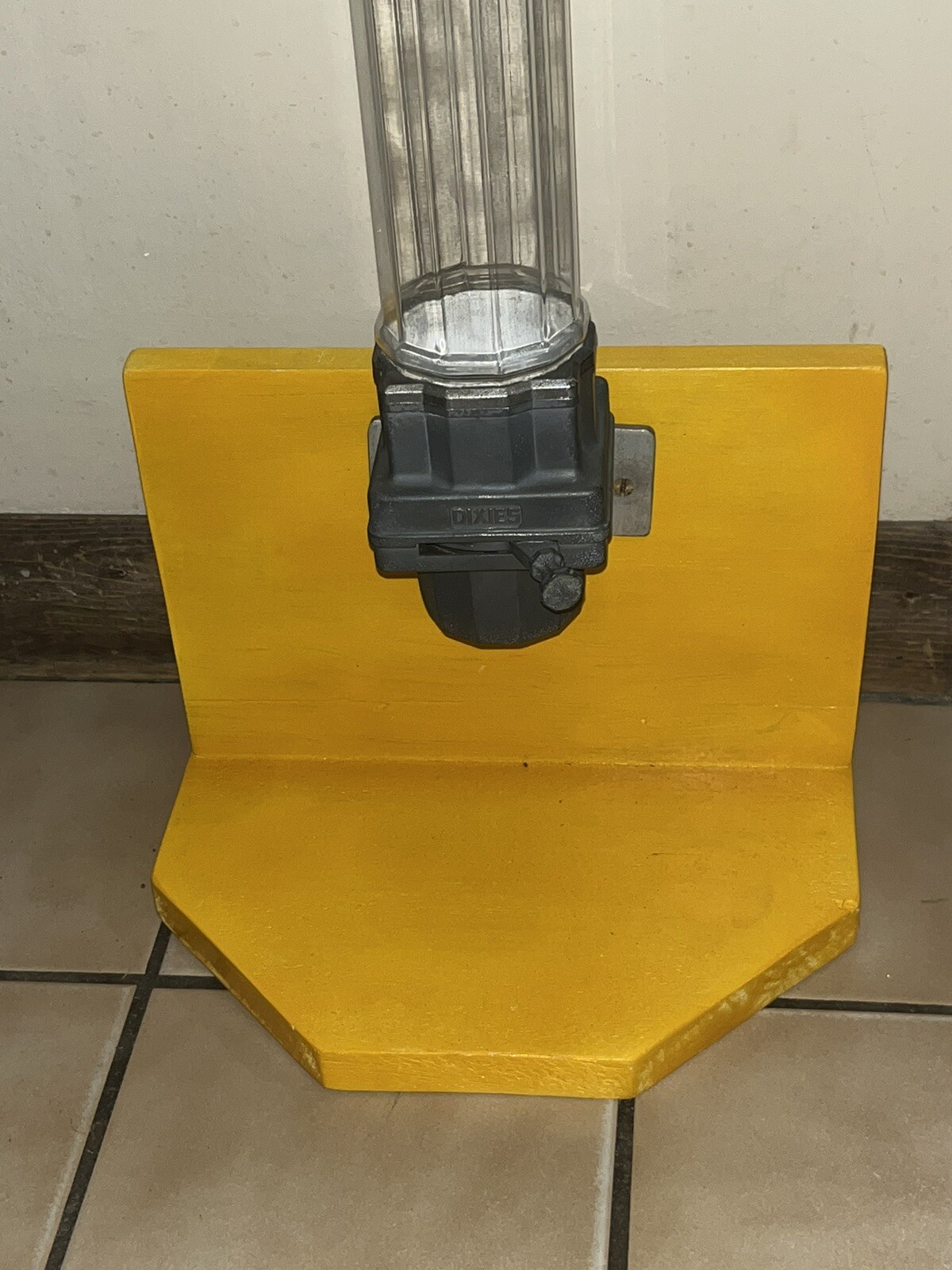 DIXIE VORTEX GLASS CUP HOLDER DISPENSER W/ LEVER & BRACKET 25" CIRCA ...