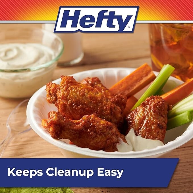Hefty Everyday Foam Bowls, 12 oz – 50 Count, Soak-Proof & Durable ...
